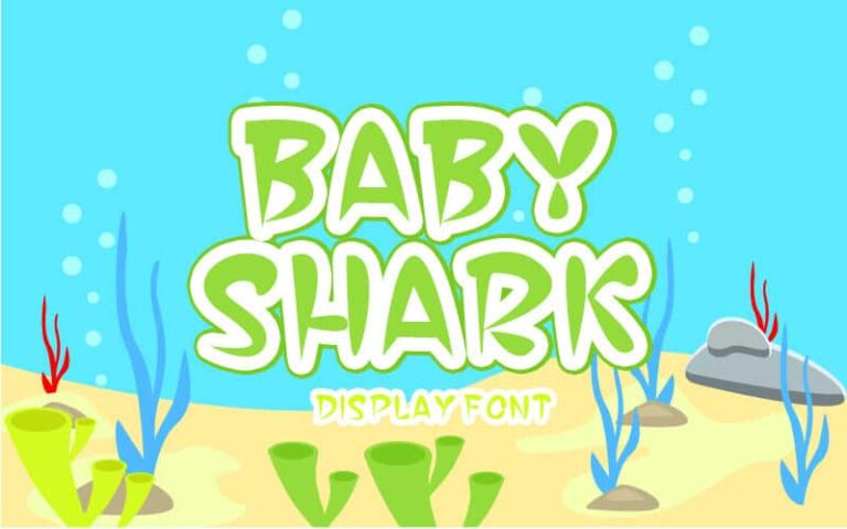 Baby Shark Display Font – All Type Fonts