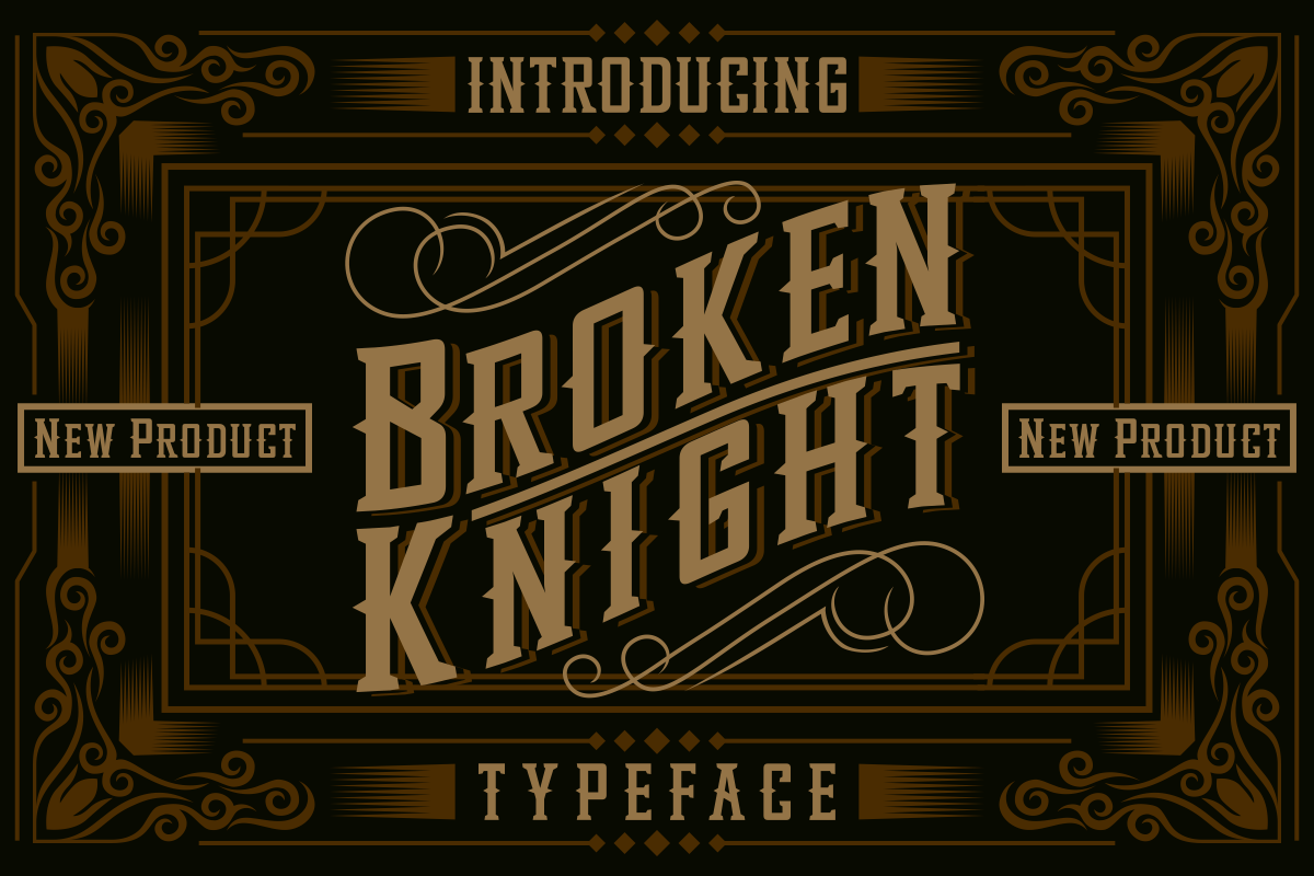 Broken Knight Font – All Type Fonts