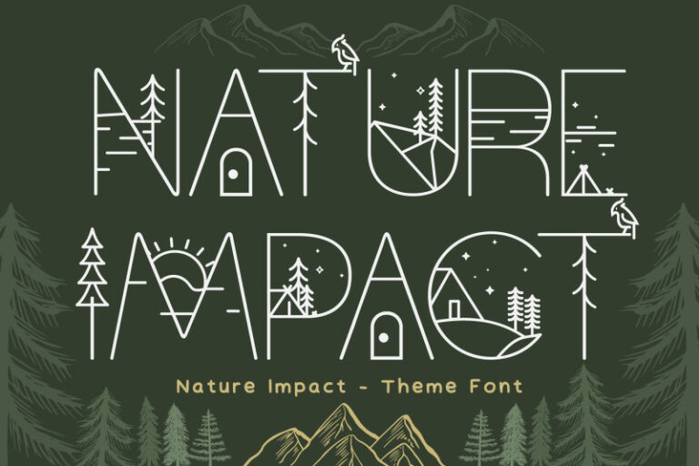 Nature Impact Font – All Type Fonts