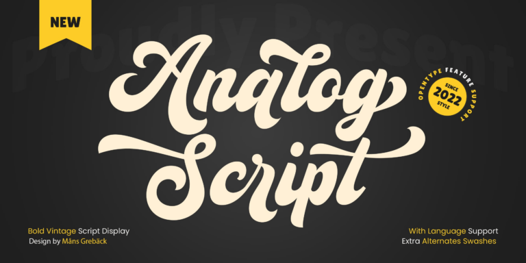 Analog Font – All Type Fonts