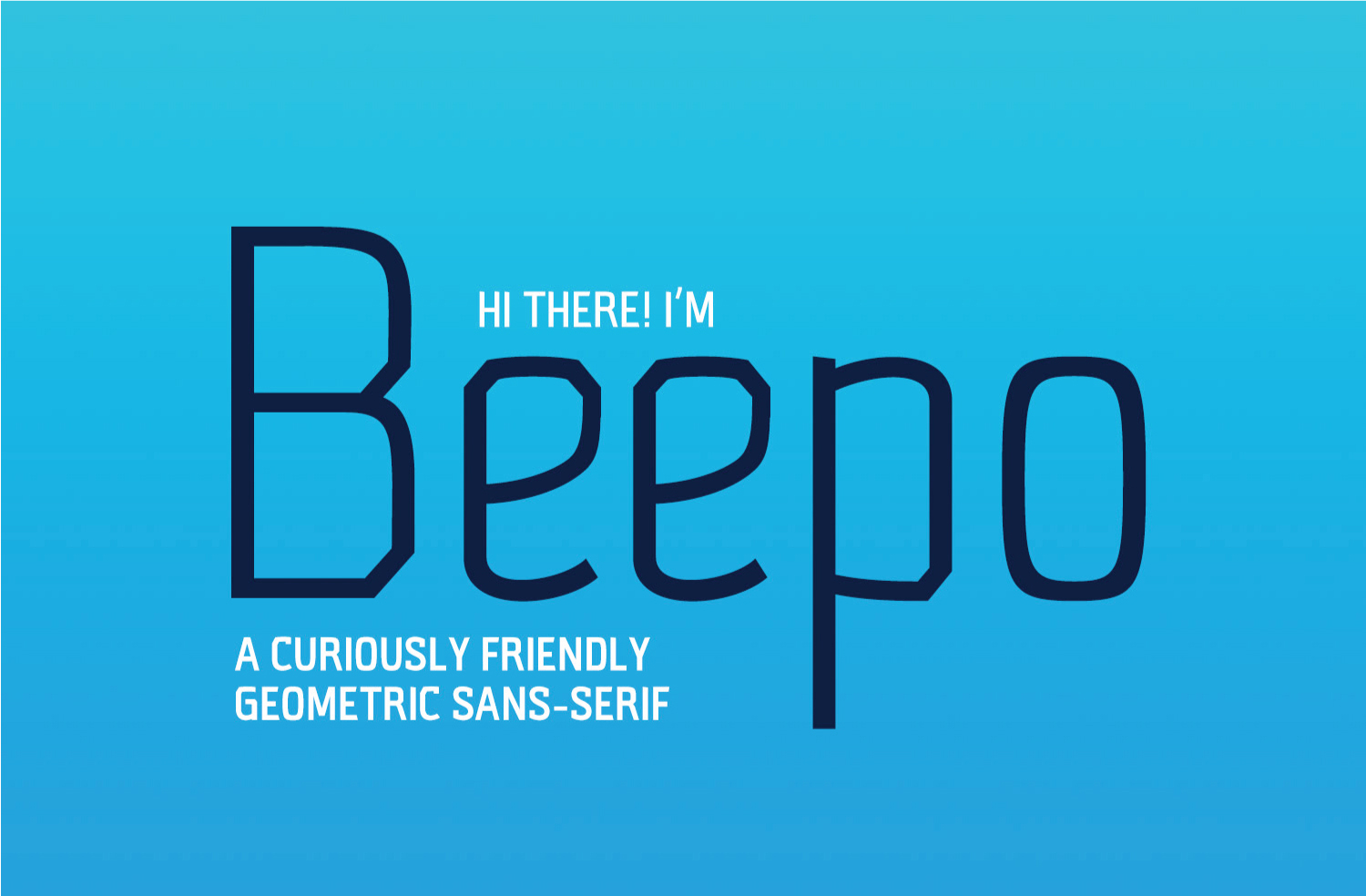 Beepo Free Geometric Typeface – All Type Fonts