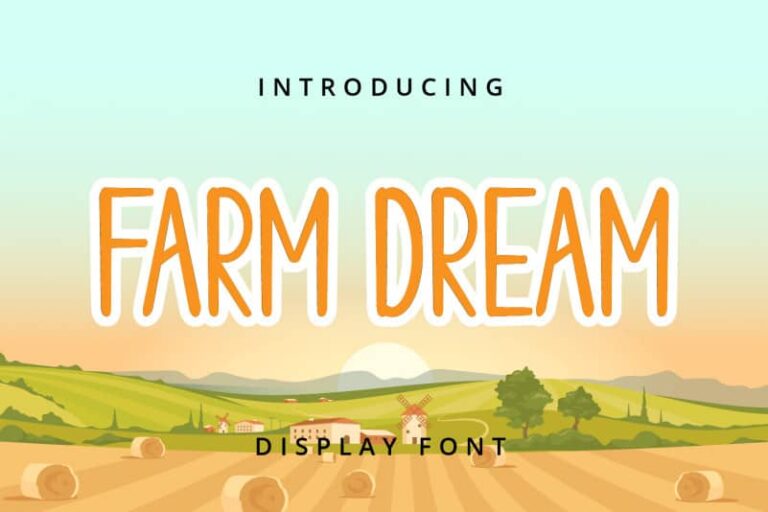 Farm Dream Display Font – All Type Fonts