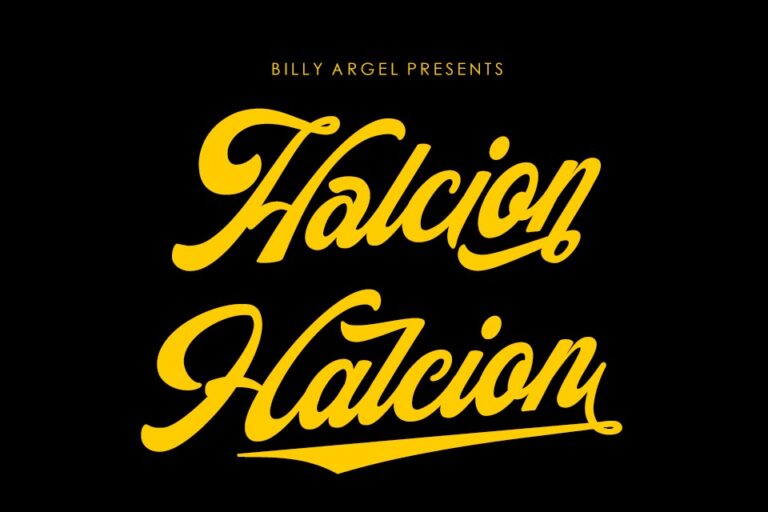 Halcion Script Font – All Type Fonts